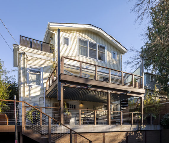 Two-Story Deck Doubles Outdoor Space